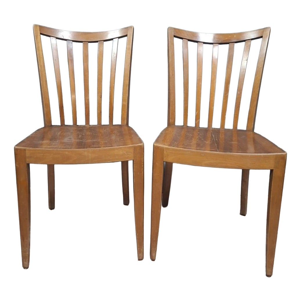 Vintage Chair in Light Wood, 1950s | Chairish