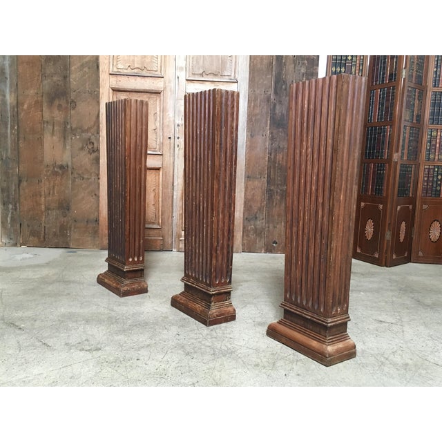 Antique Classical Wood Columns - Set of 3 | Chairish