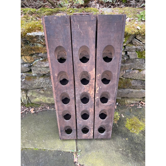 Riddling Rack Champagne and Wine Rack Vintage | Chairish