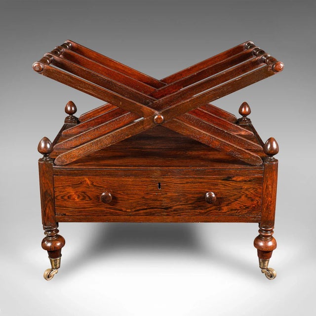 1820's English Antique Canterbury Rack | Chairish