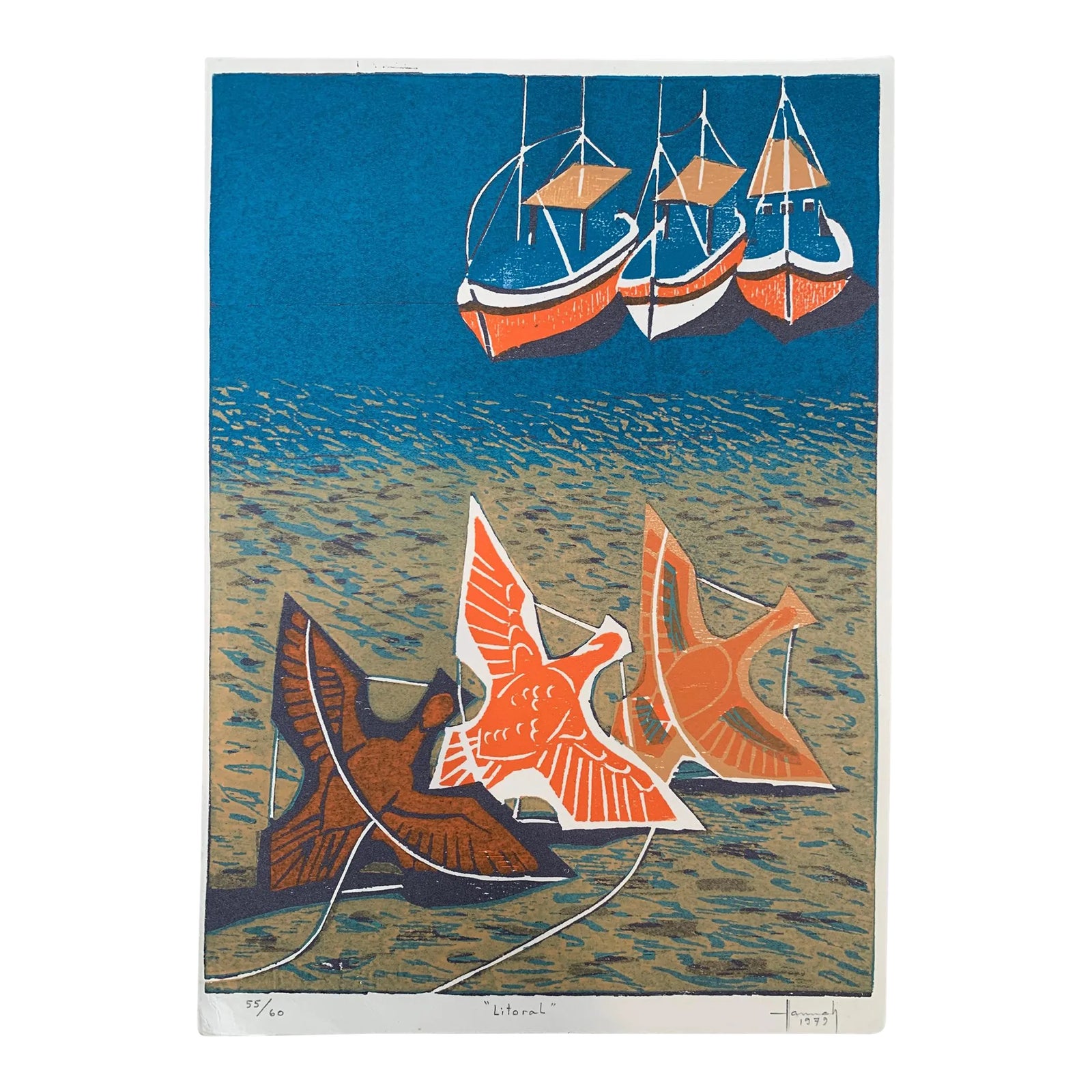Limited Edition Woodcut Signed and Numbered by Brazilian Artist Hannah ...