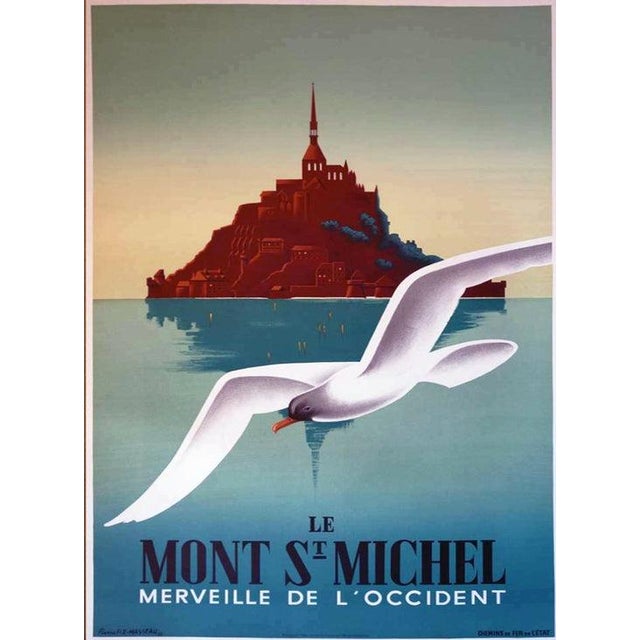 1988 Le Mont Saint-Michel Poster | Chairish