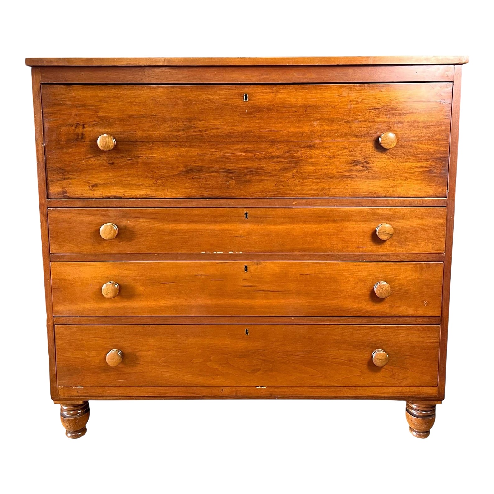 Antique 19th Century American Cherry Butlers Desk | Chairish