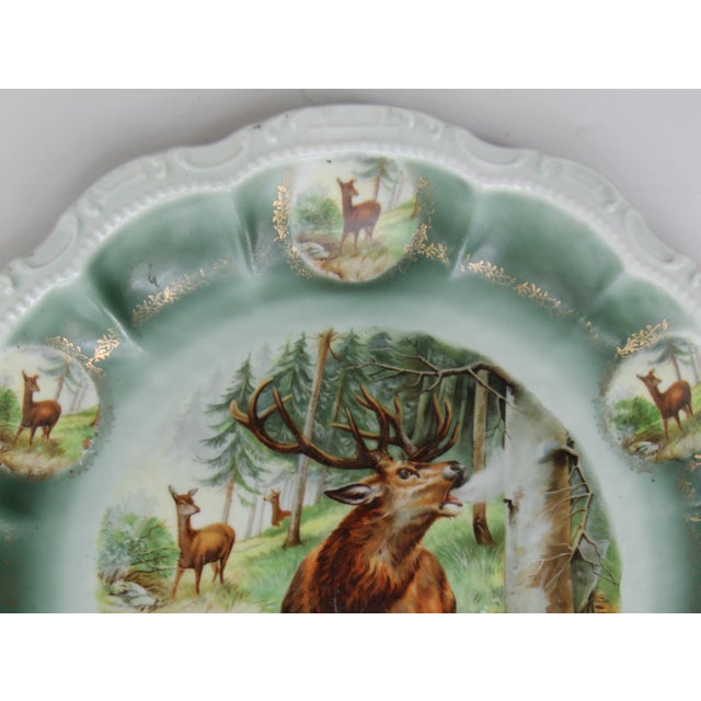 Antique Bavarian Elk Plate | Chairish