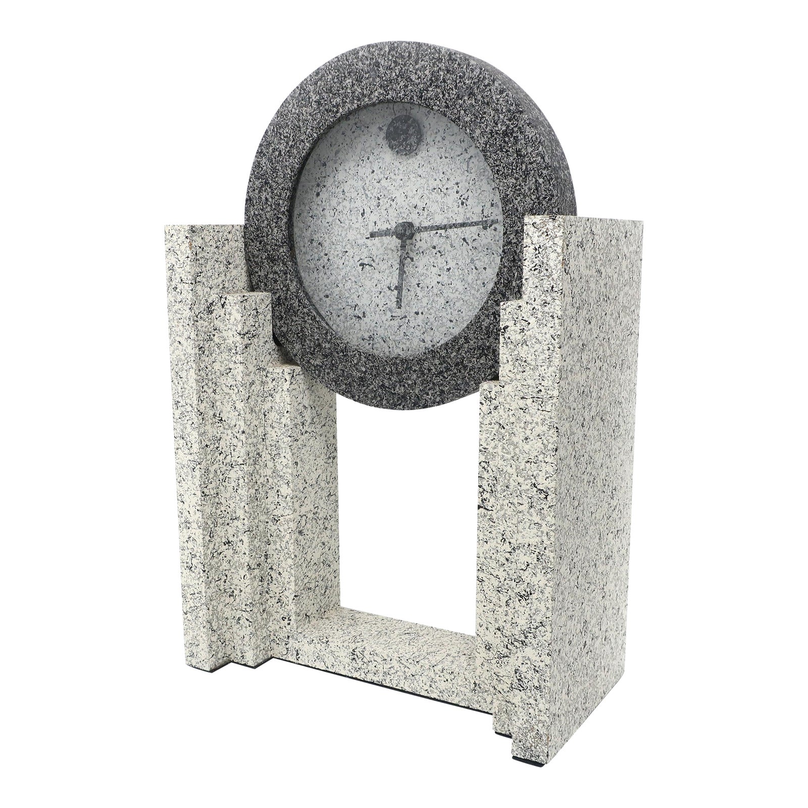 1980s Post Modern Mantle Clock by Empire Arts | Chairish