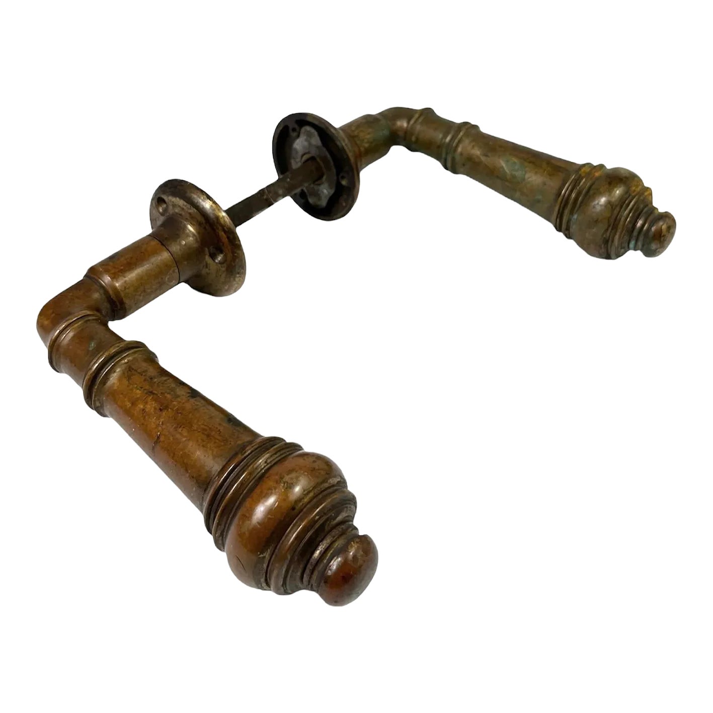 Late 19th Century French Bronze Lever Handle Door Knobs - Set of 2 ...