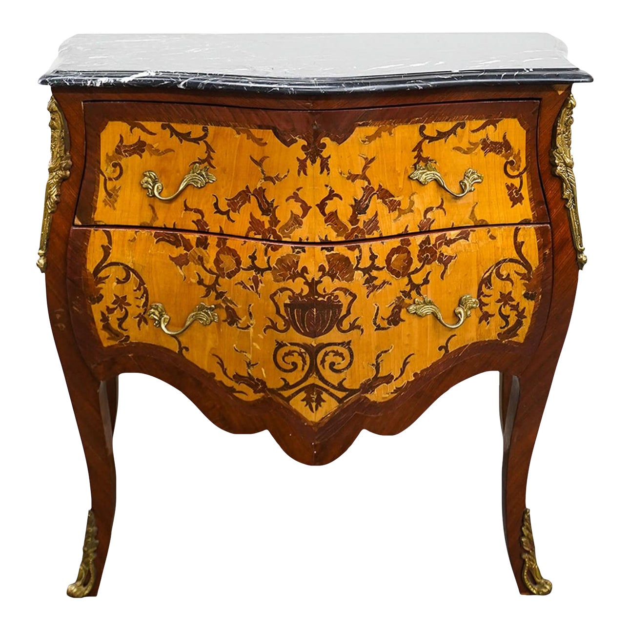 Antique French Bombe Chest | Chairish