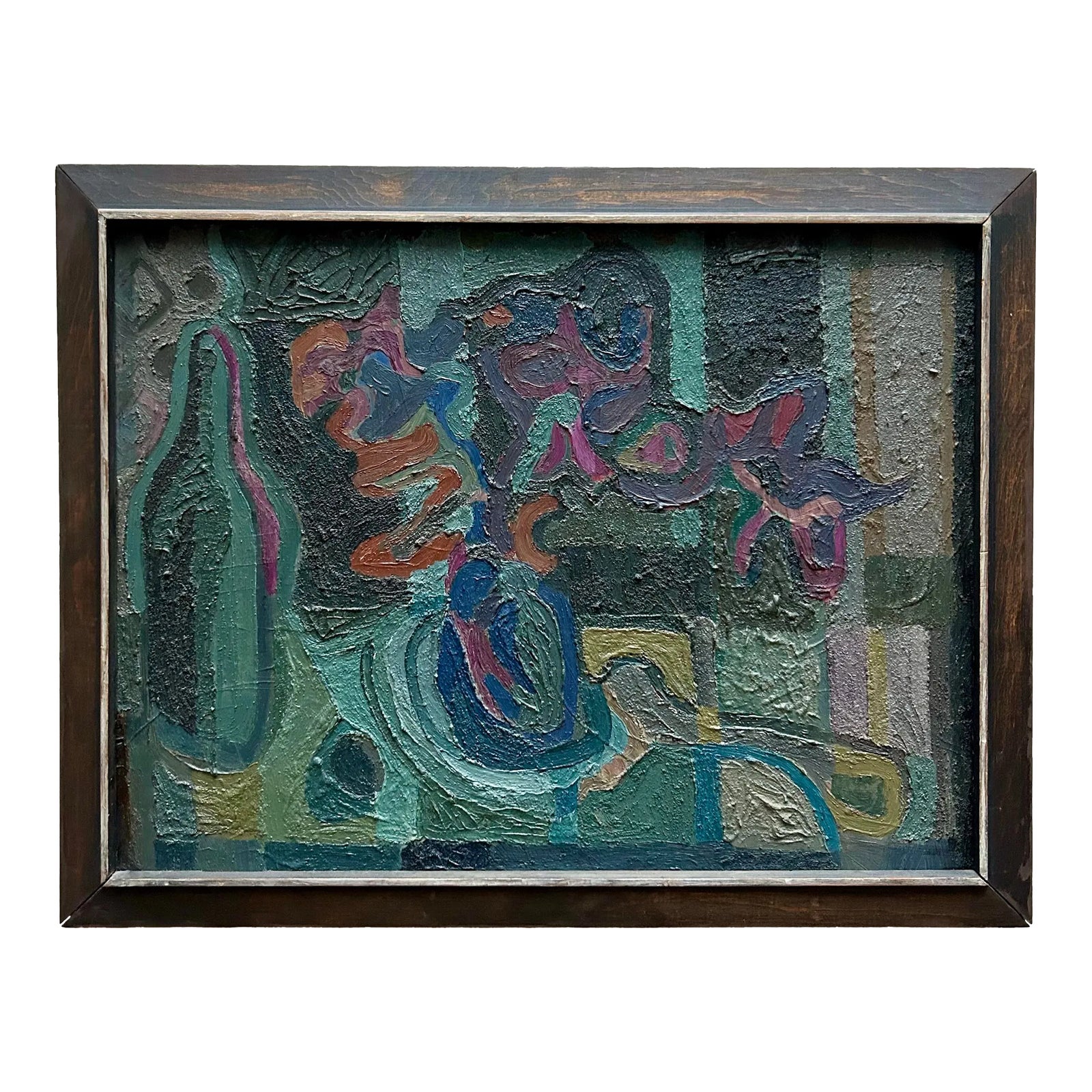 Mid-Century Floral Still Life Attributed to Peter Busa | Chairish