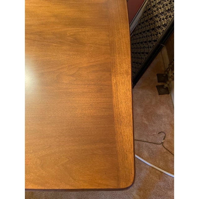 Vintage Mid-Century Modern Surfboard Style Walnut Dining Table With ...