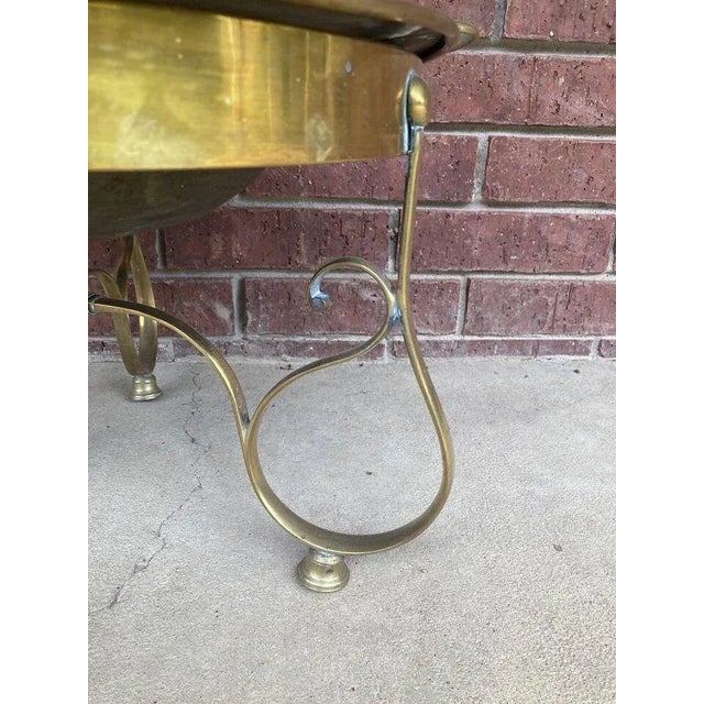 1960s Mid-Century Turkish Brass Pierced Domed Coal Fire Pit Brazier ...