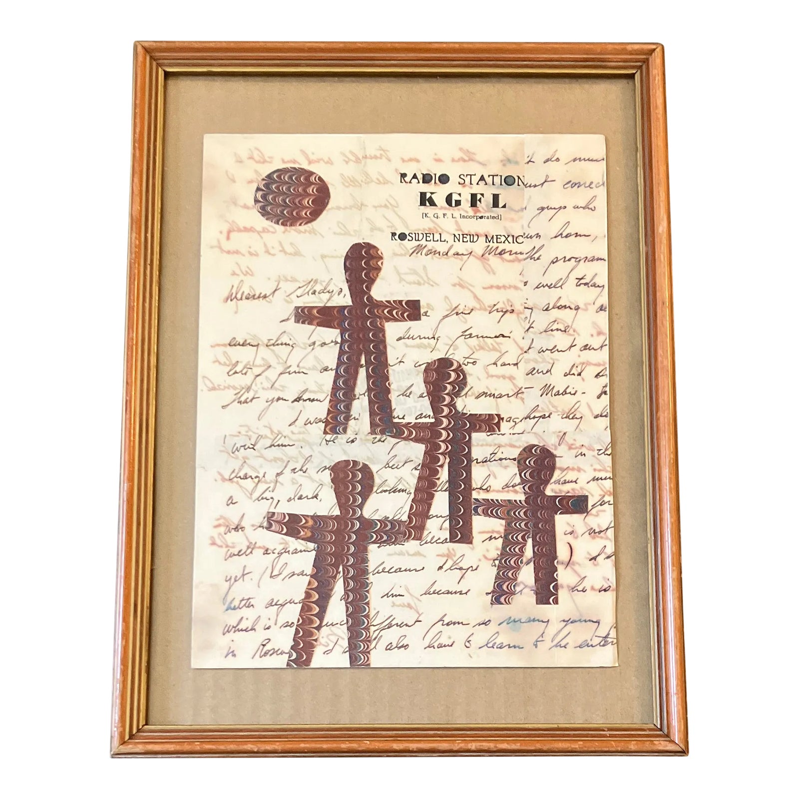 Contemporary Original Wayne Cunningham Abstract Collage Custom Frame ...