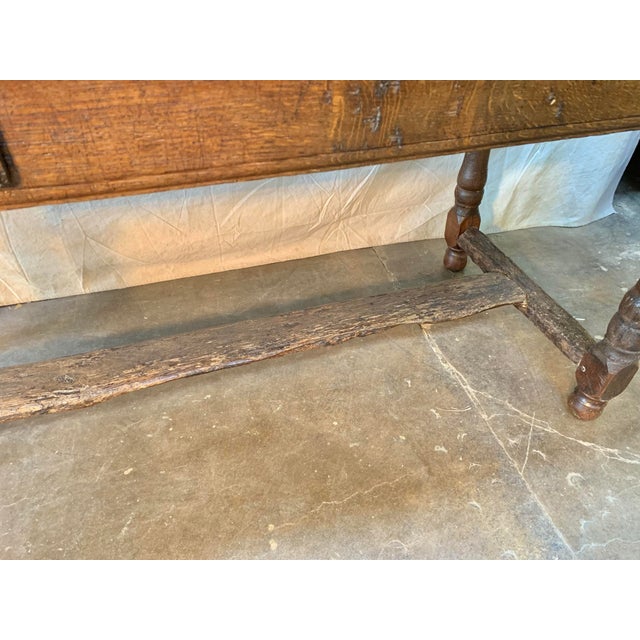 18th Century French Walnut Two Drawer Bakers Work Table | Chairish