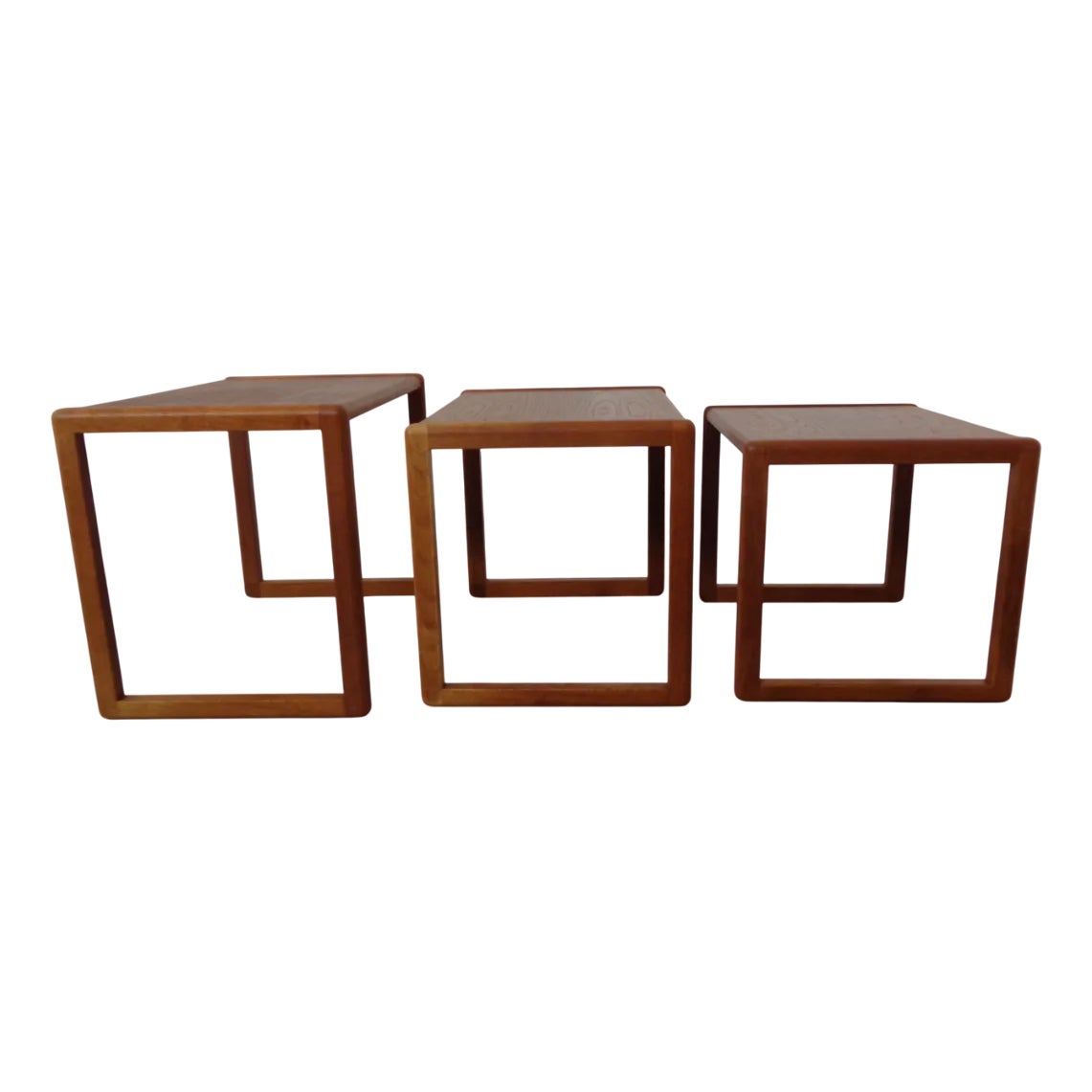 Danish Teak Nesting Tables by Preben Schou, 1960s, Set of 3 | Chairish