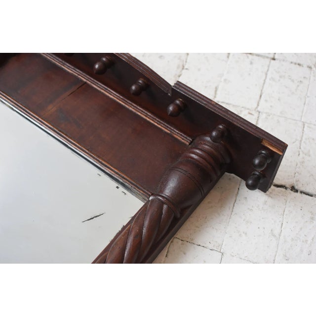 Antique Federal Split-Mirror With Barley Twist and Acorn Details, Circa ...