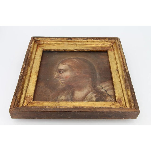 17th Century Baroque Mary Magdalene Painting, Oil on Wood, Portuguese ...