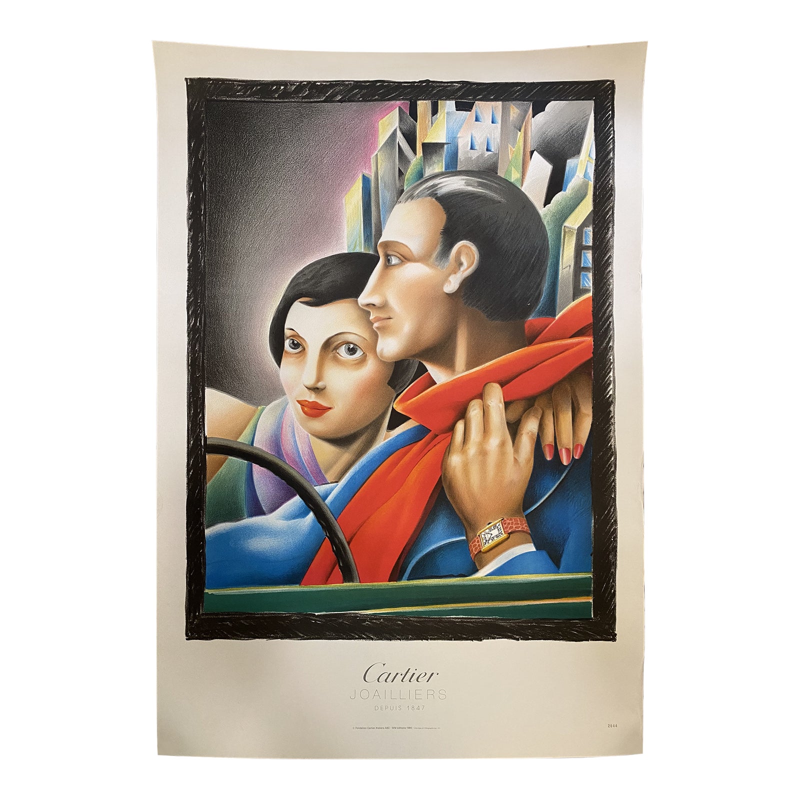1980s Original Cartier Joailliers Poster | Chairish