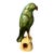 Green Glazed Majolica Terra Cotta Roof Tile / Finial Parrot | Chairish