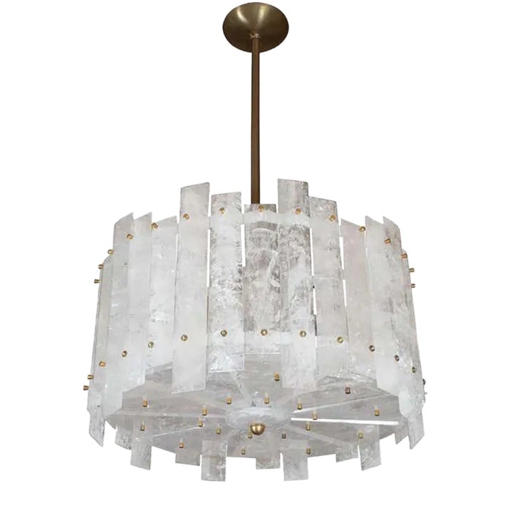 Early 21st Century Marcelo Bessa Hand Beveled Brazilian Rock Crystal ...