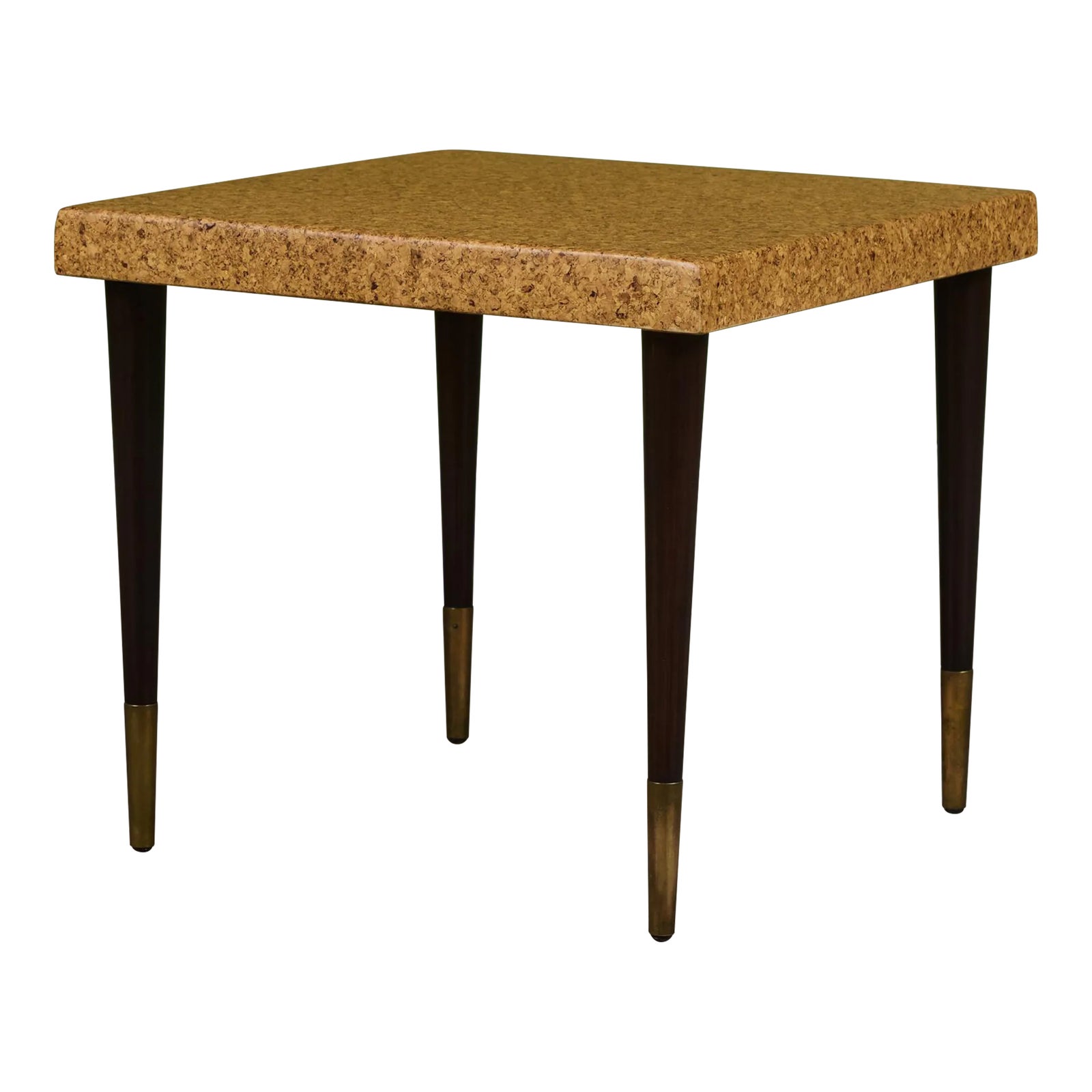 Paul Frankl Cork Side Table for Johnson Furniture Co. | Chairish