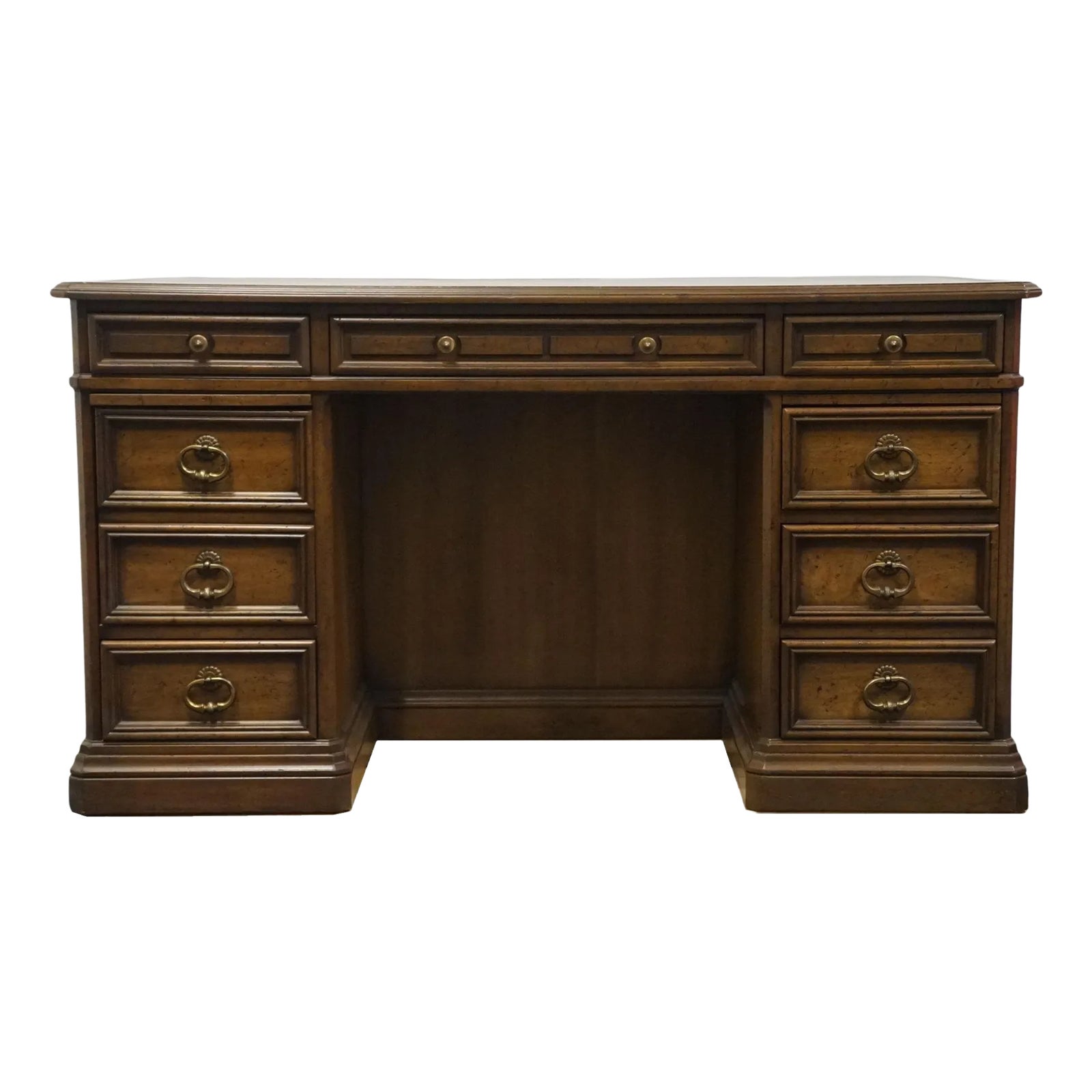 Sligh Lowry Italian Mediterranean Style 55" Office Writing Desk W ...