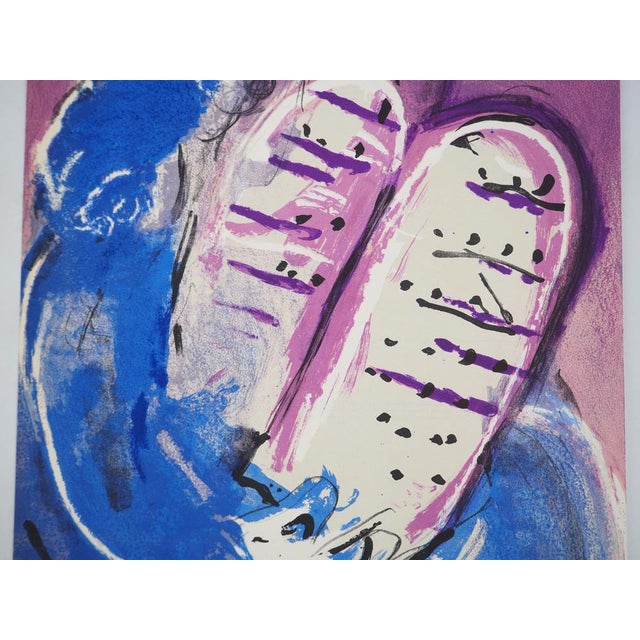 Marc Chagall, The Bible, Moses and the Ten Commandments, Original ...