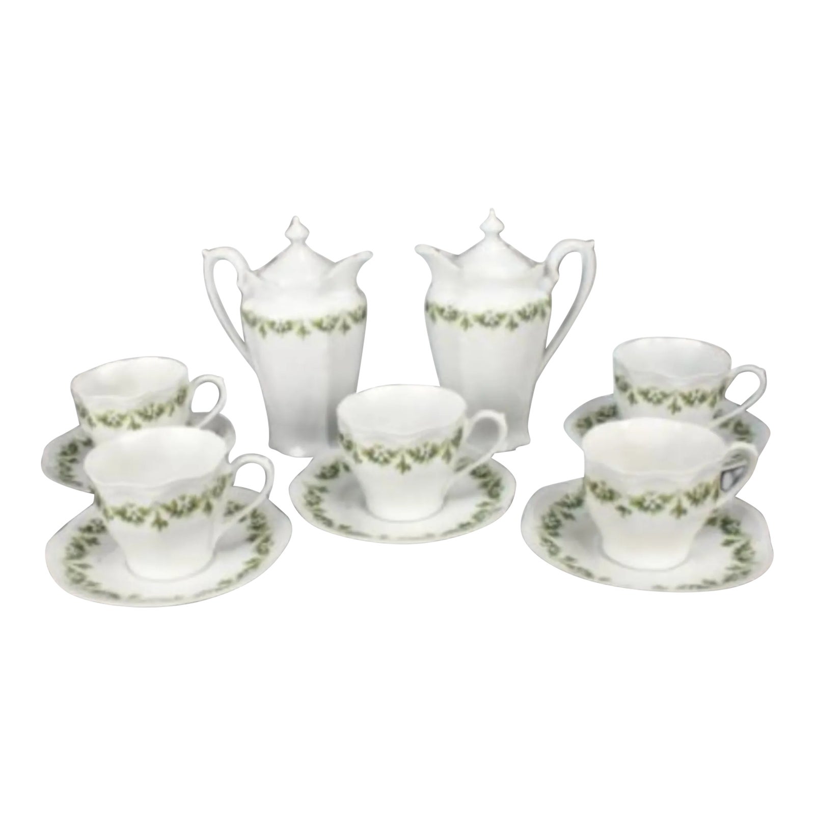 Antique R S Prussia Coffee Set- 13 Pieces | Chairish