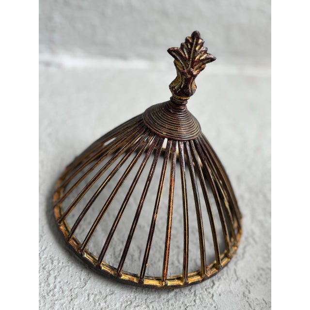 Large Decorative Metal Teapot With Leaf Motifs | Chairish