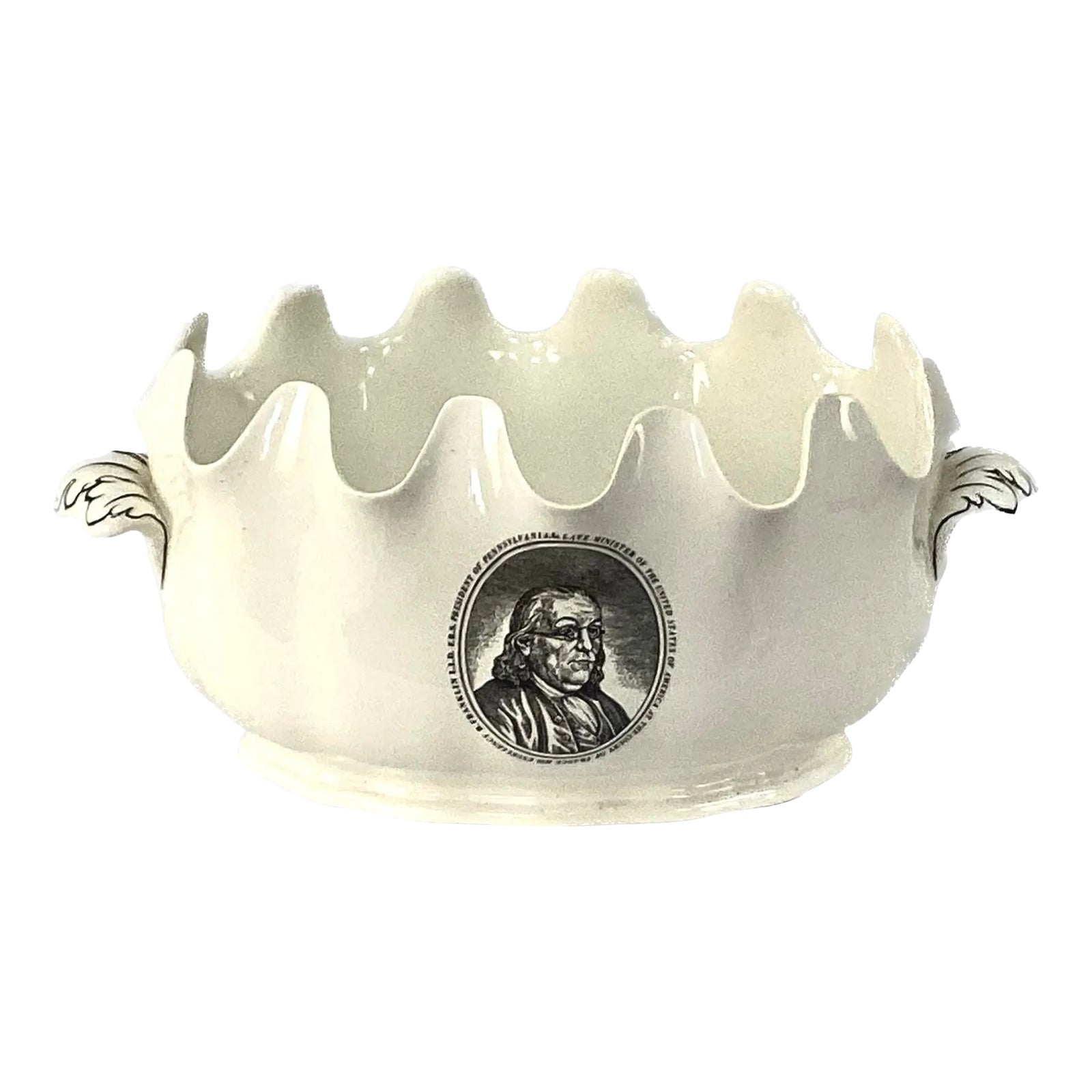 Wedgewood Ben Franklin Baily and Biddle Porcelain Bowl | Chairish