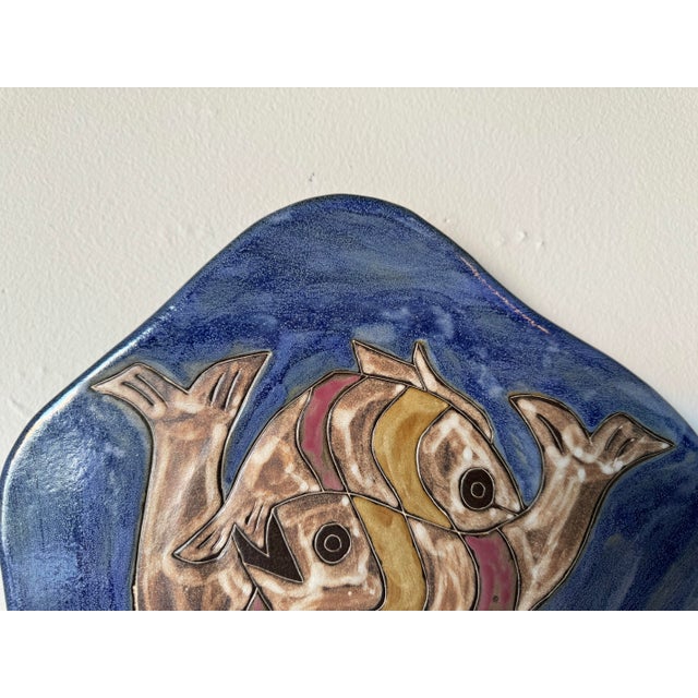 Vintage Mara K. Mexican Hand Painted Pottery Clay Wall Plate | Chairish