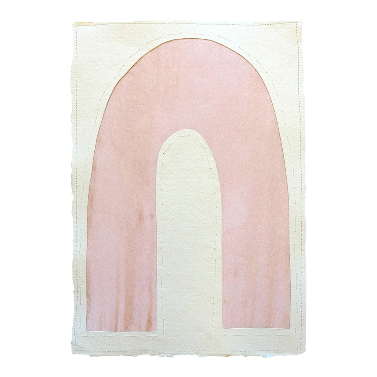 "The Rose" Contemporary Sewn and Naturally Dyed Composition by Louisa ...