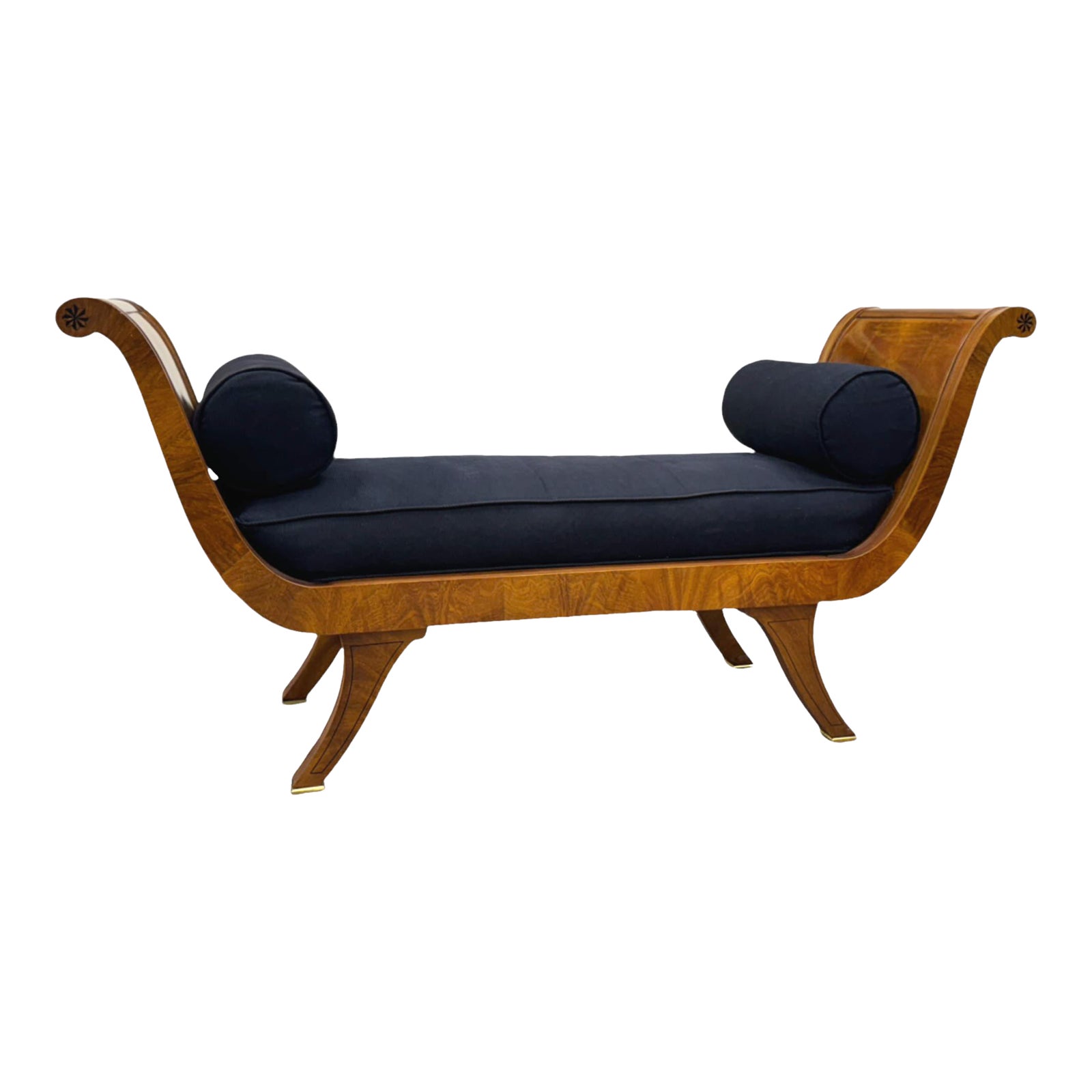 Vintage Henredon Mahogany Bench | Chairish