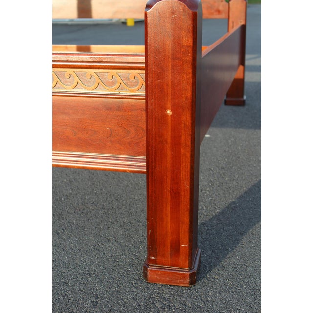 Pennsylvania House Cherry King-Size Four-Poster Bed | Chairish