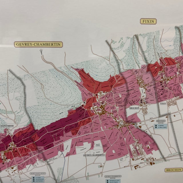 The Maps of Burgundy by Sylvain Pitiot & Pierre Poupon, a Pair | Chairish