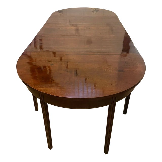 George III Figured Mahogany Metamorphic Dining Table, 1800s | Chairish