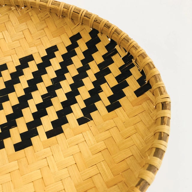 Oval Wicker Tray | Chairish