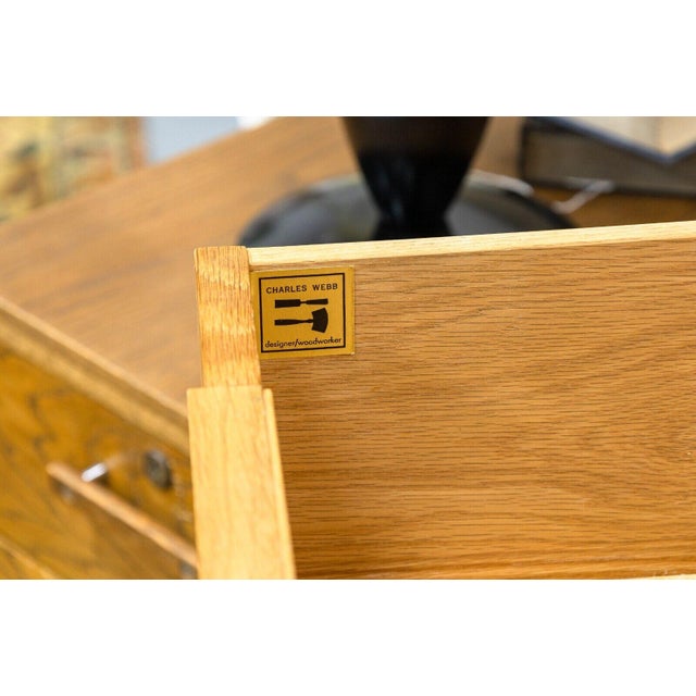Charles Webb Traditional Mid Century Modern Oak Rectangular 4 Drawer ...