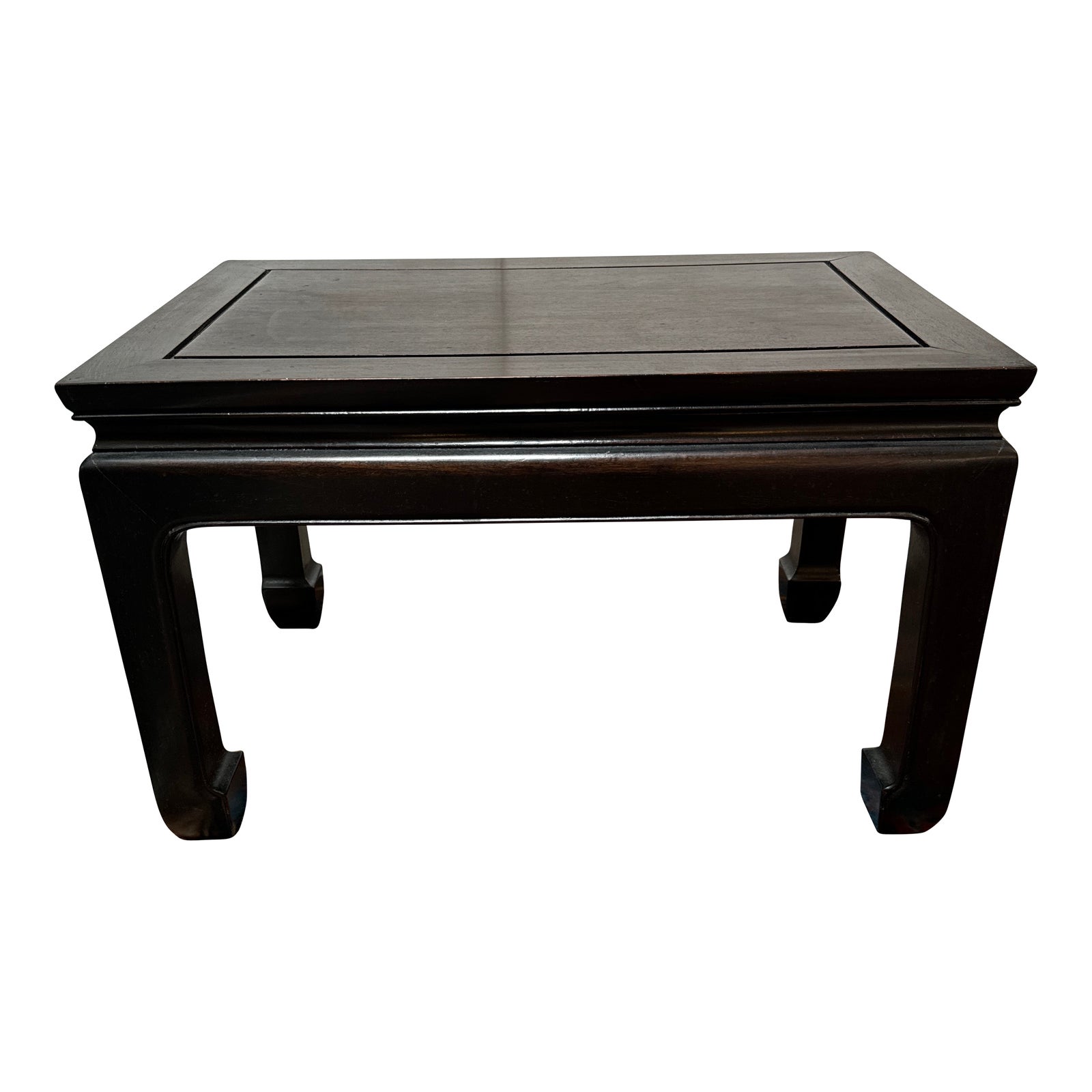 Vintage Chinese Ming Style Black Lacquer Table | Chairish