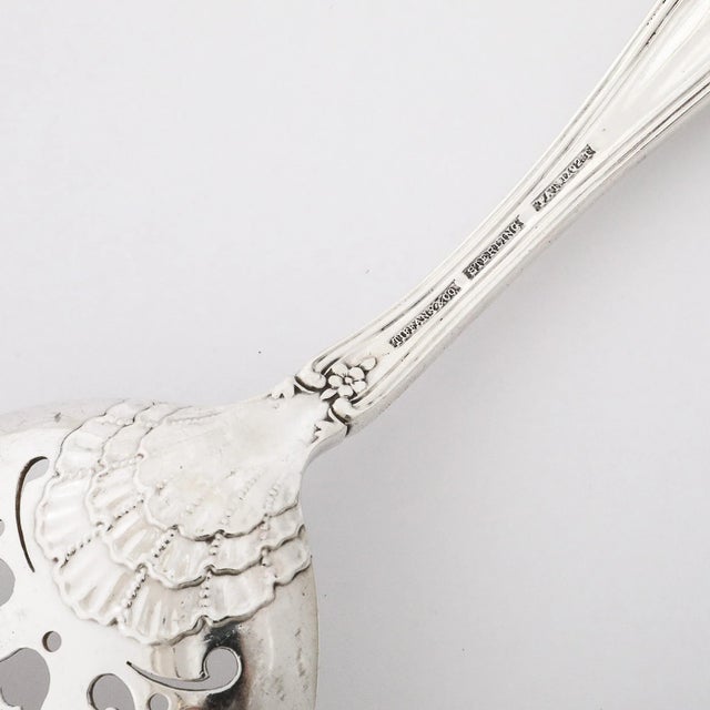 Tiffany and Co. 19th Century Sterling Scalloped Floral Pierced Serving ...