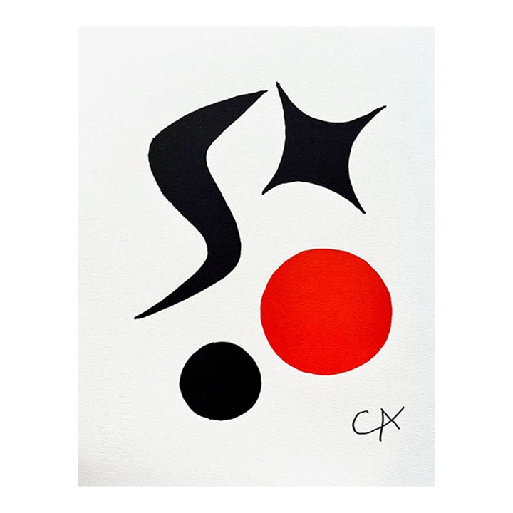 Calder Lithograph Cahier 20 a Meme La Pierre 1982 | Chairish