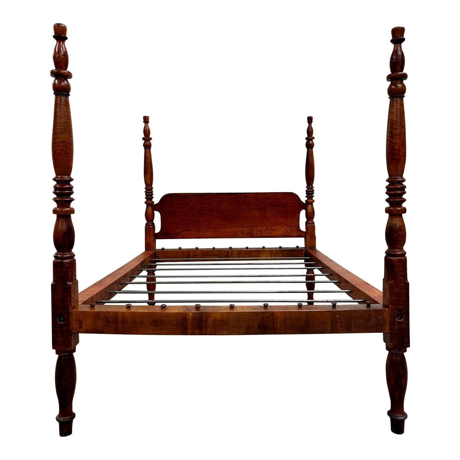 Antique Rope Poster Three Quarter ¾ Bed | Chairish