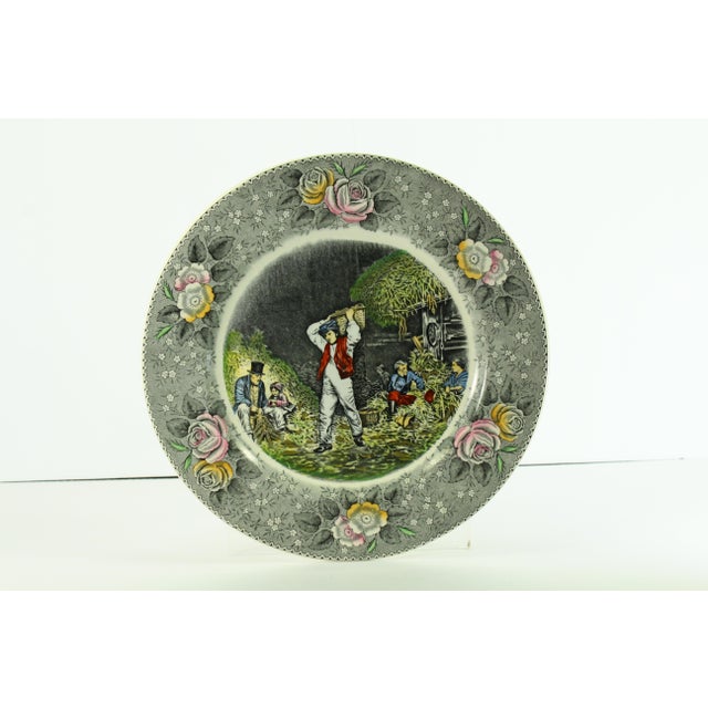 1930's Adams England Plate, N. Currier Engravings for the People ...