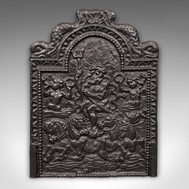 1800 Large Antique Decorative Fire Back | Chairish