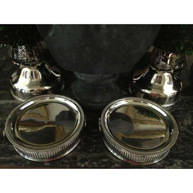 Silver Sheffield Food Warmers - a Pair | Chairish