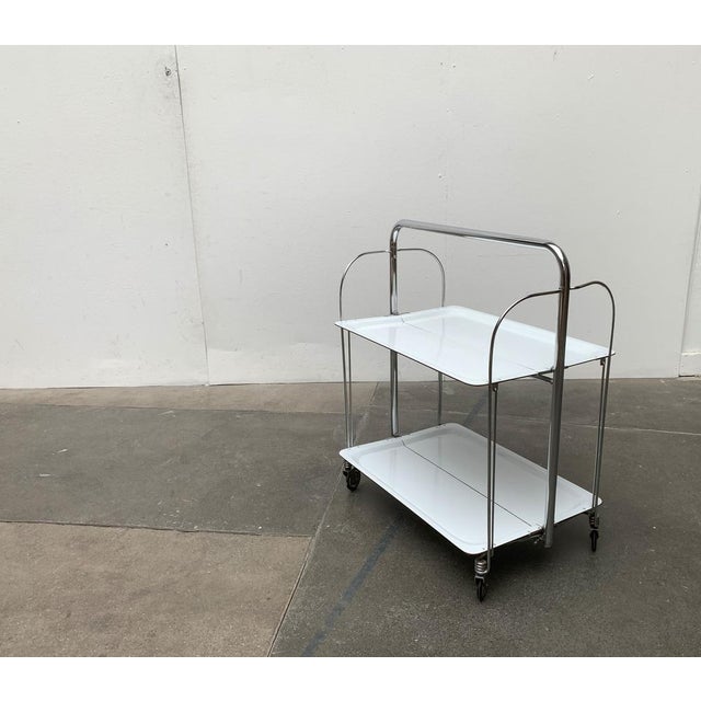 Vintage Foldable Service Cart by Raquer, 1970s | Chairish
