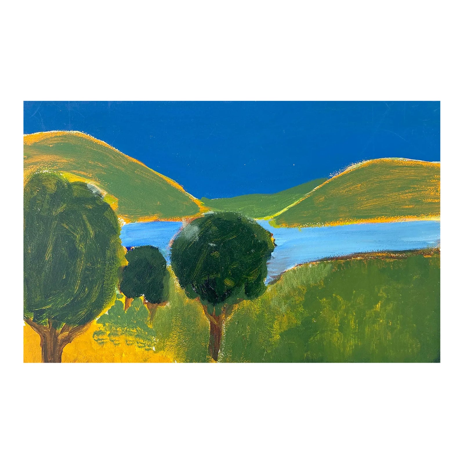 1960s Larry Connatser Landscape Painting | Chairish