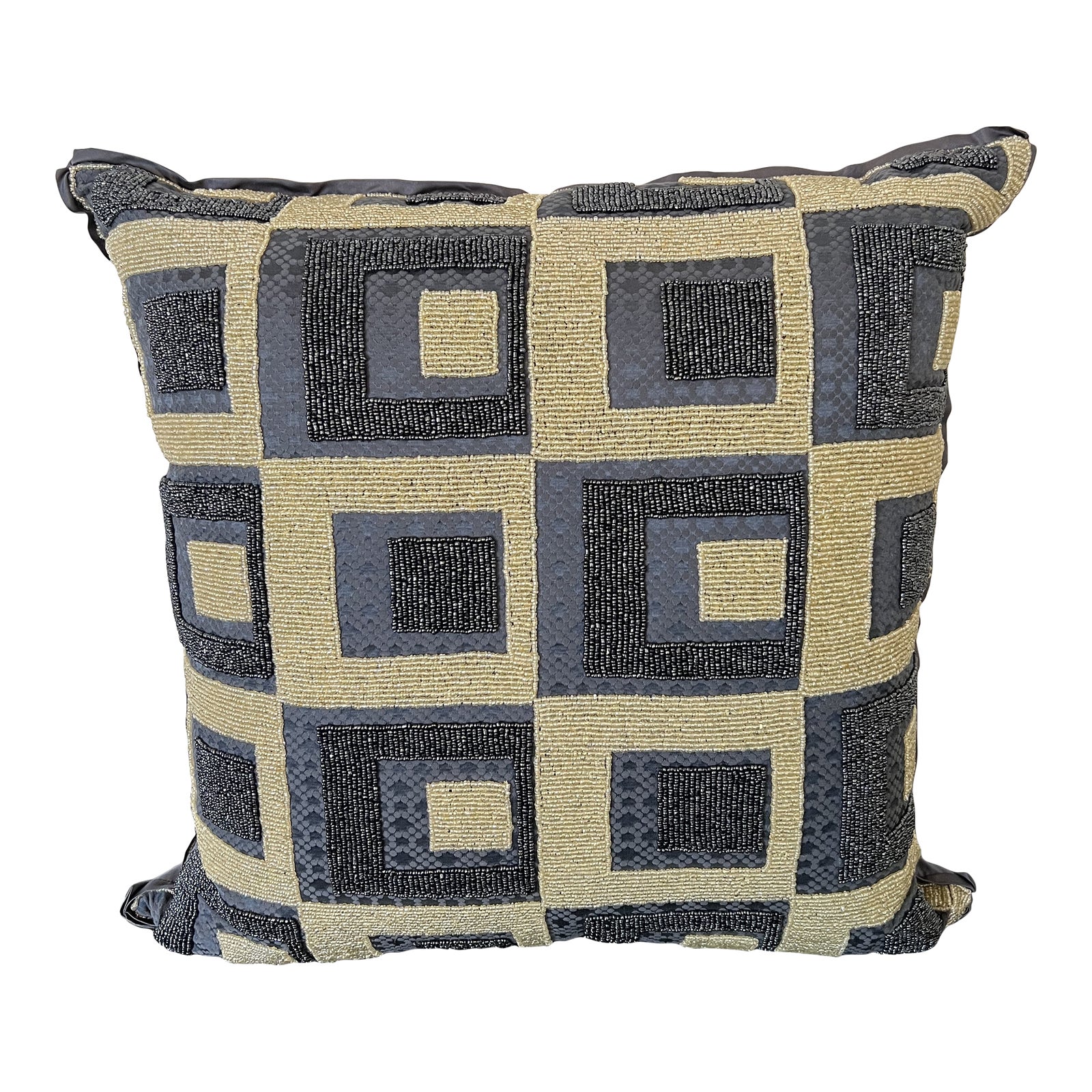 Nancy Corzine Pillow in Cartier Pattern With Beaded Emilio Design in ...