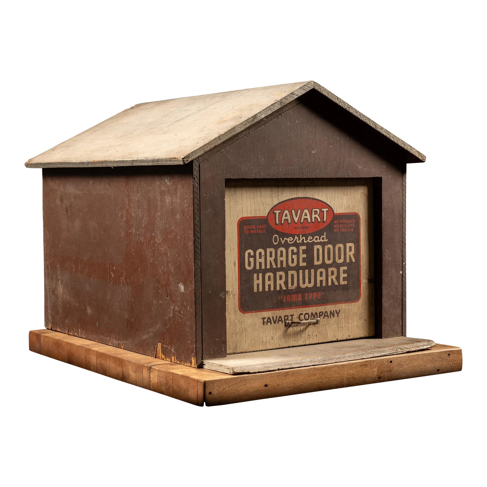 1950s Garage Door Hardware Salesman Sample Model | Chairish