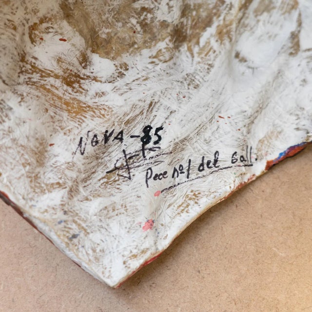 Catalan Folklore Paper Mache Rooster Head, 1980 | Chairish