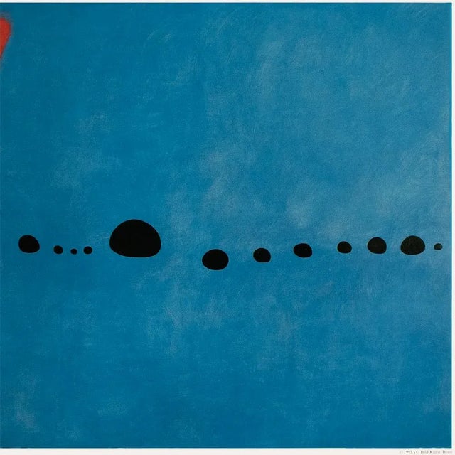 1993 Joan Miro "Blue 2", First German Edition Large Poster | Chairish