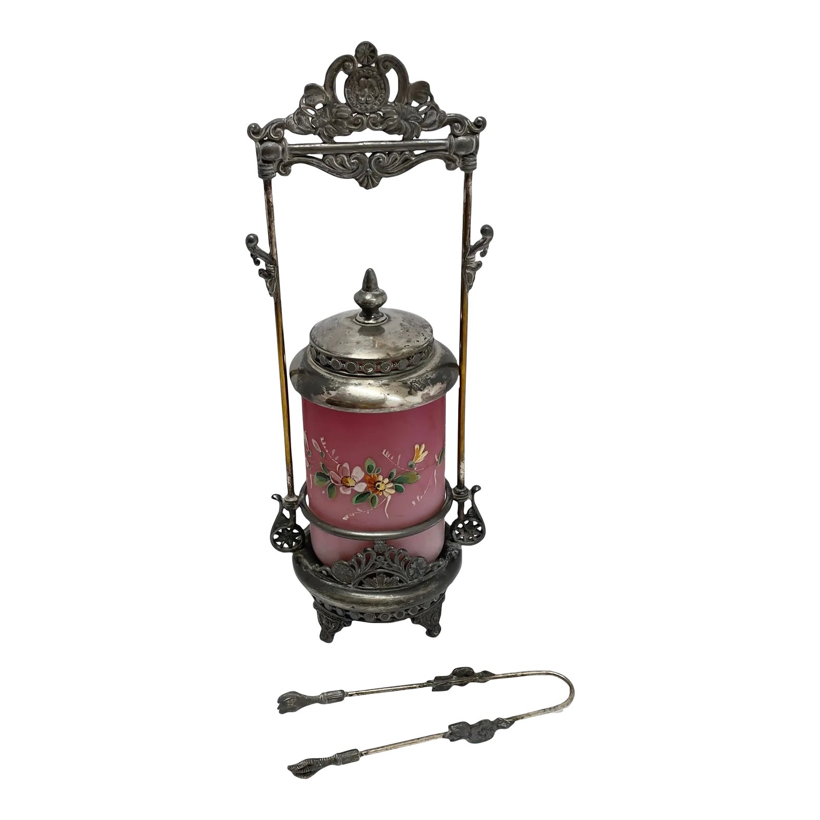 Antique Glass and Quadruple Silver Plated Aurora Manufacturing Co ...